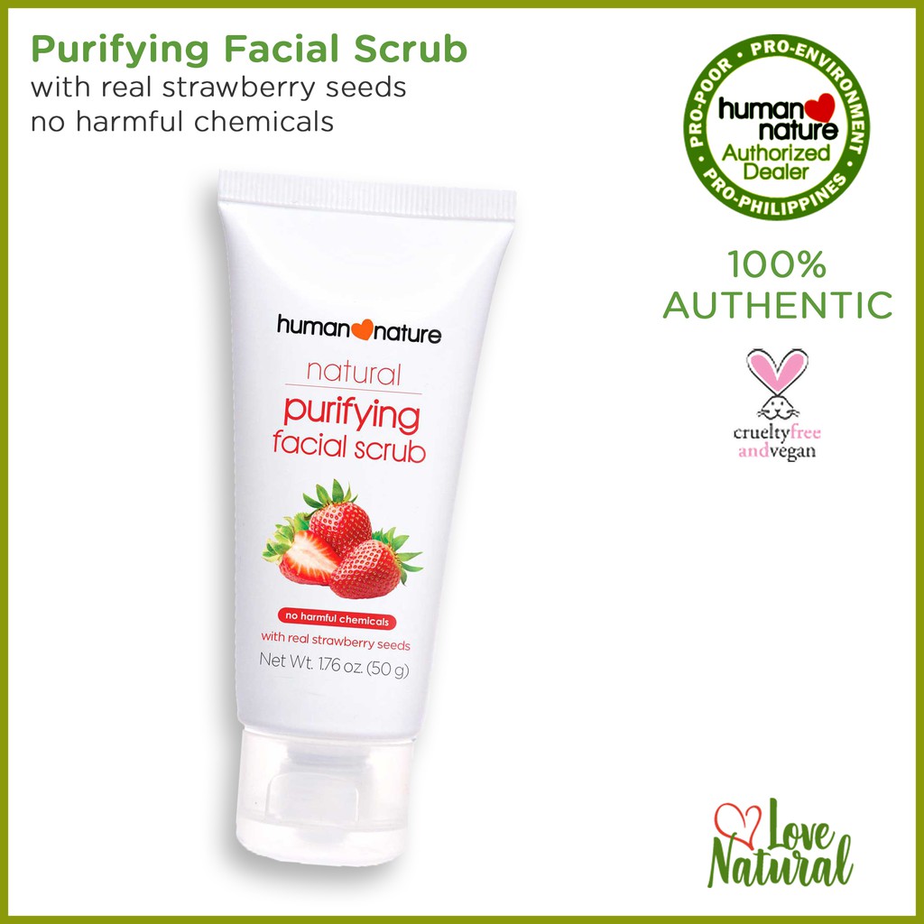 Purifying Facial Scrub 50ml (Human Nature) | Shopee Philippines