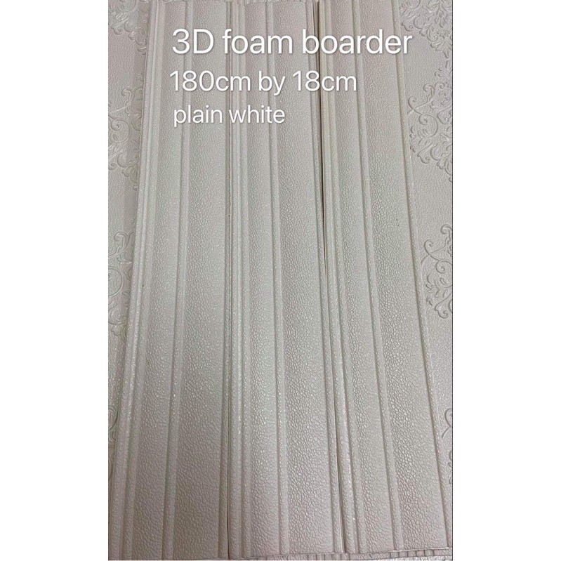 3D Foam Wallpaper Border Waist Line Sticker Waterproof Self Adhesive ...