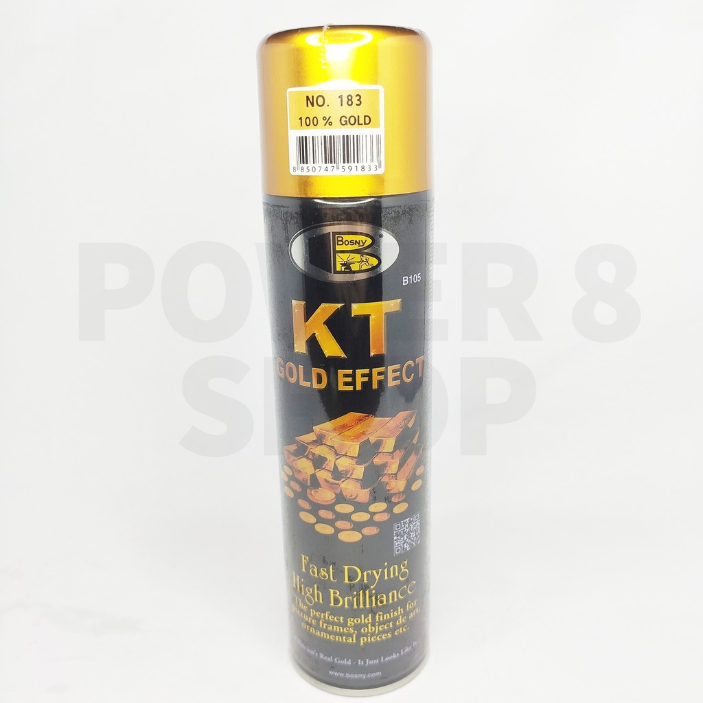 Bosny Spray Paint KT Gold Effect No. 183 100% Gold | Shopee Philippines
