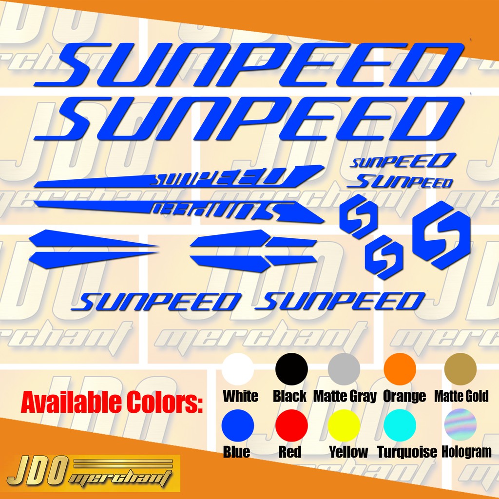 Sunpeed bike Stickers Sunpeed sticker Decals | Shopee Philippines
