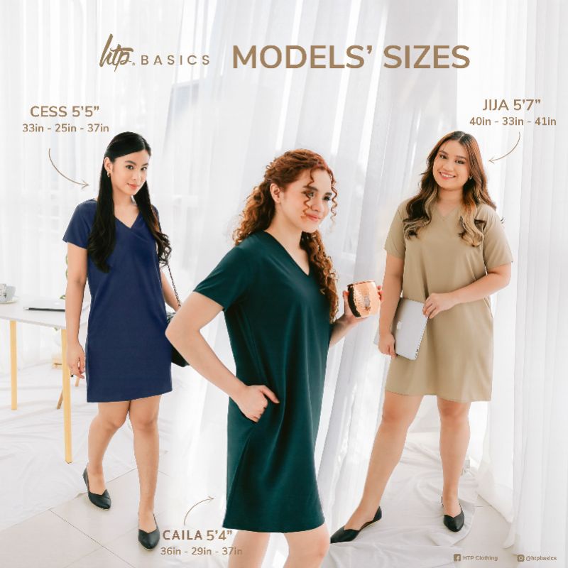HTP WORK BASICS - DRESS -- FOR WOMEN | Zulan Boutique | Shopee Philippines