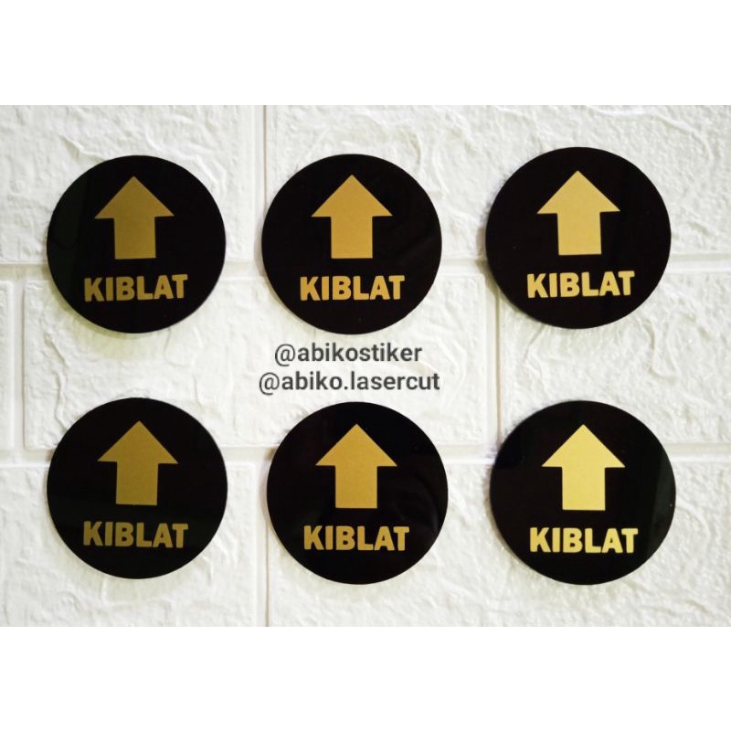 Acrylic SIGN - ACRYLIC SIGN BOARD - Round Prayer Qibla Direction ...