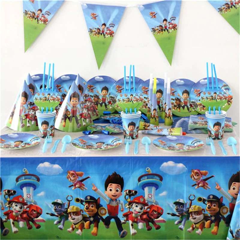 Paw Patrol theme birthday set 16items for 6person party box set ...