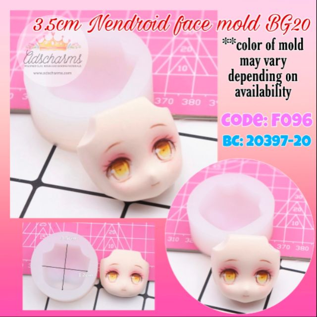 ASM Nendroid Face molder BG20 3.5cm Chibi Face silicone mold for ...