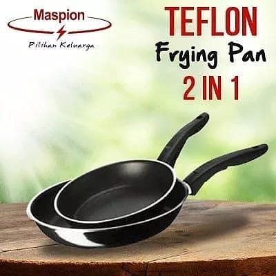 Maspion Teflon Frying Pan Set 2 Pcs Frypan Set 23cm + 18 cm Frying Pan ...