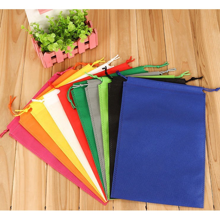 Eco Drawstring Pouch Dustproof Storage Organizer Packaging Eco bag Non ...