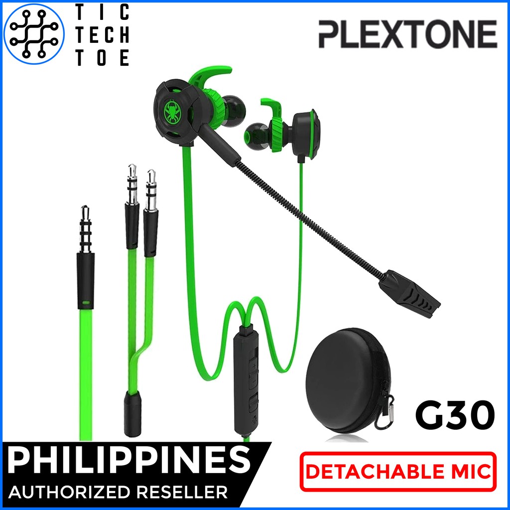 Plextone G30 Gaming Earphones with Noise-Cancelling Detachable Mic ...