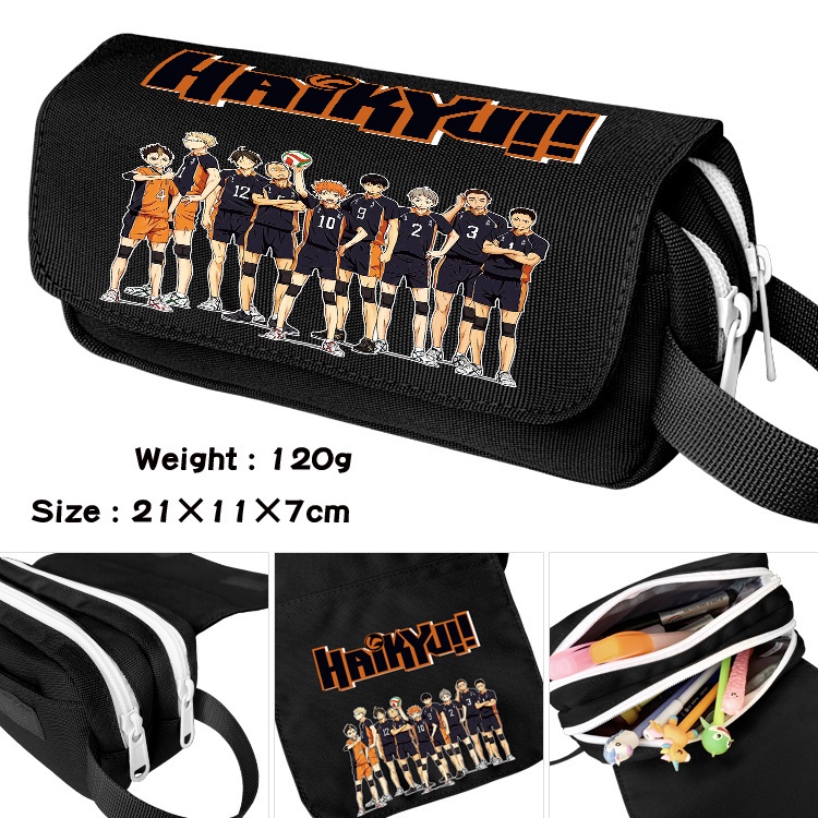 Haikyuu Tobio Kageyama Shoyo Hinata Cartoon Student Canvas Pencil Case ...
