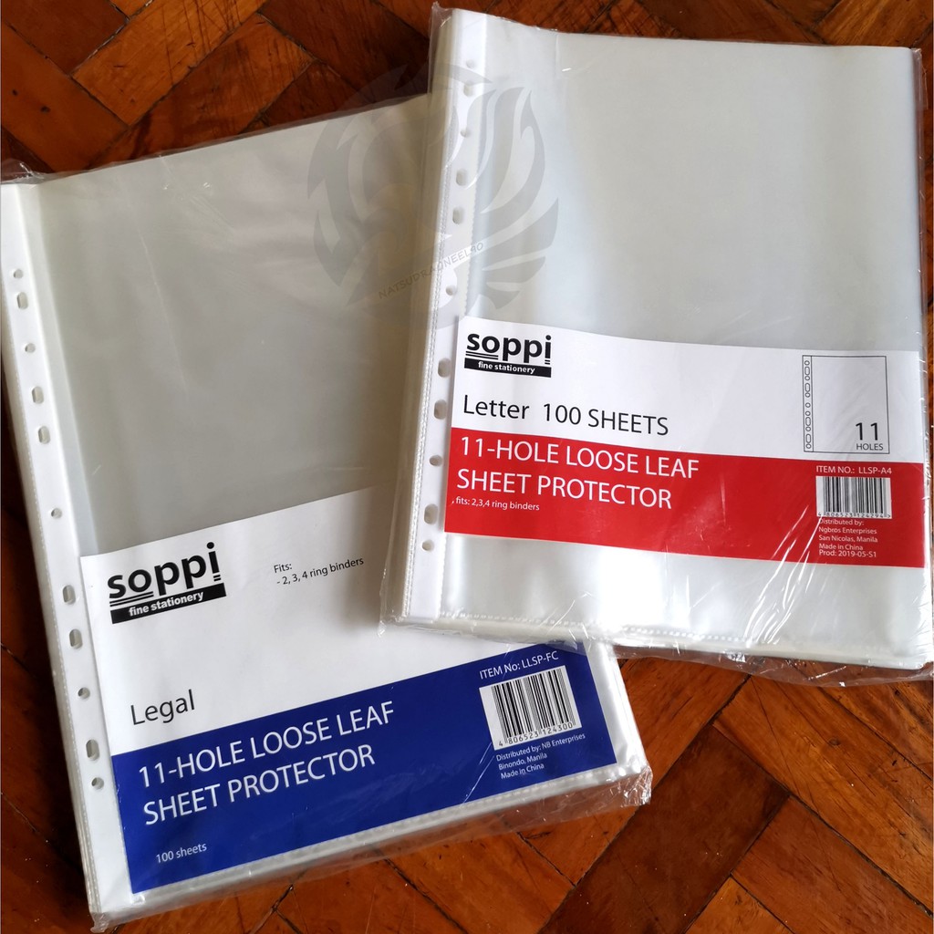 Loose Leaf Sheet Protector - 11 holes | Shopee Philippines