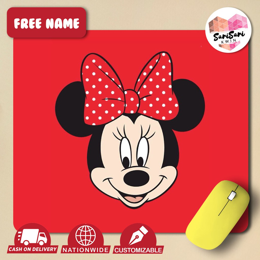 Minnie Mouse Minimal Mousepad | Mickey Mouse Minimal Mousepad | Shopee ...