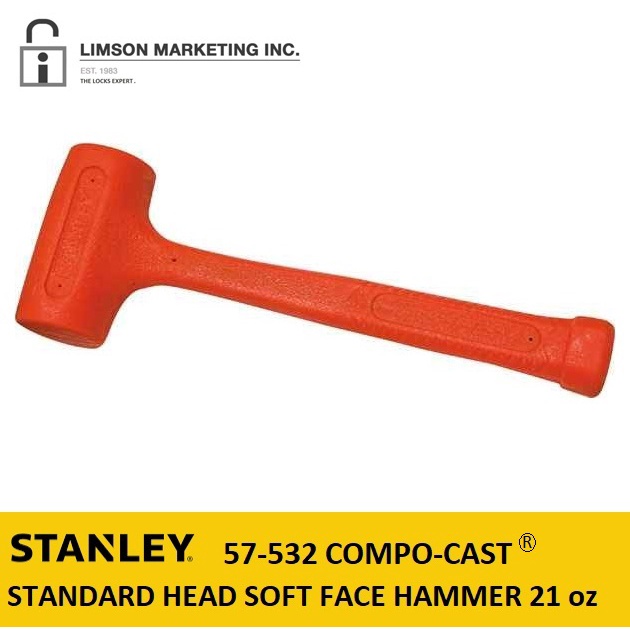 STANLEY 57-532 COMPO-CAST STANDARD HEAD SOFT FACE HAMMER 21oz | Shopee ...