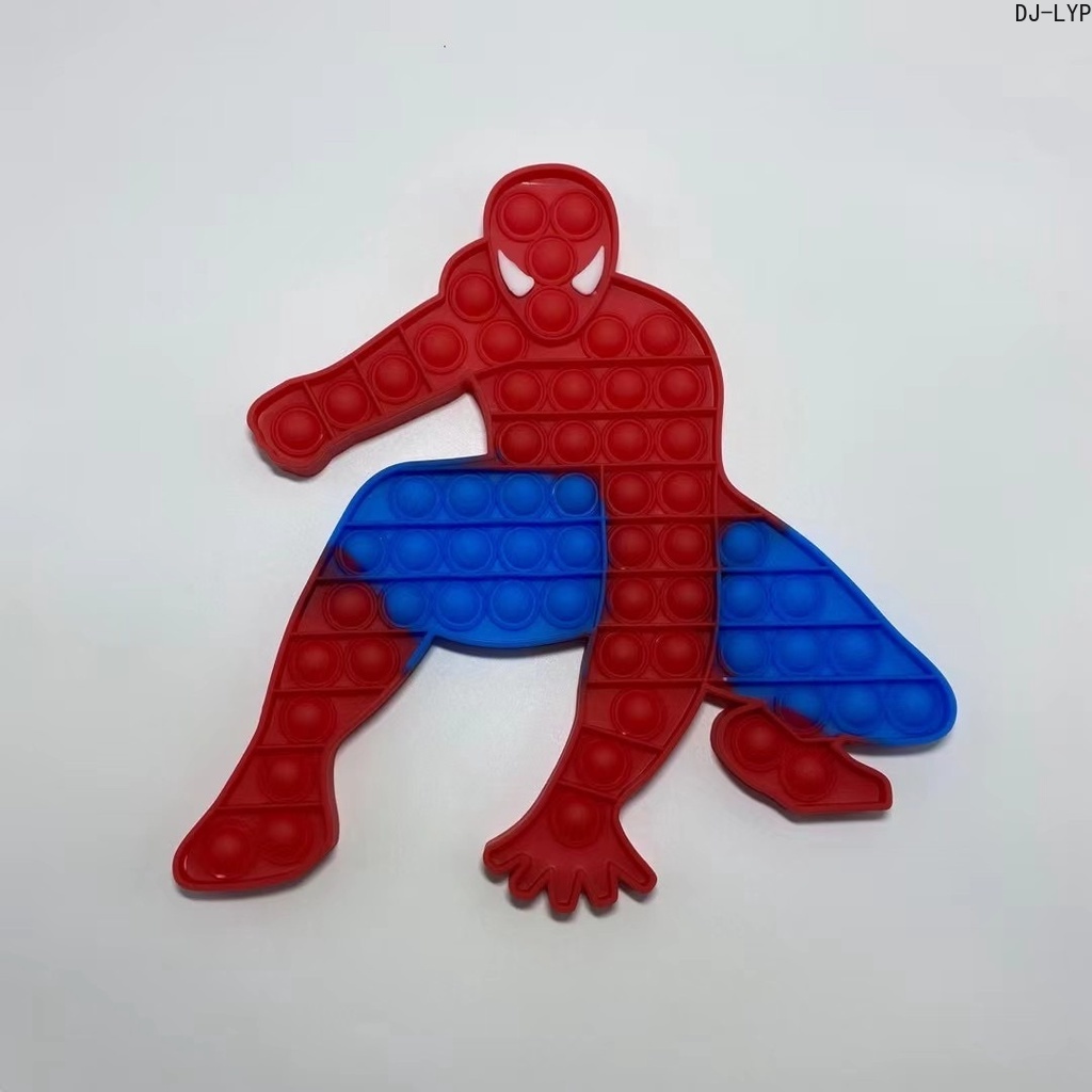 EZGONEW! Big Size Pop It Fidget Stress Relief Spiderman Super Hero ...