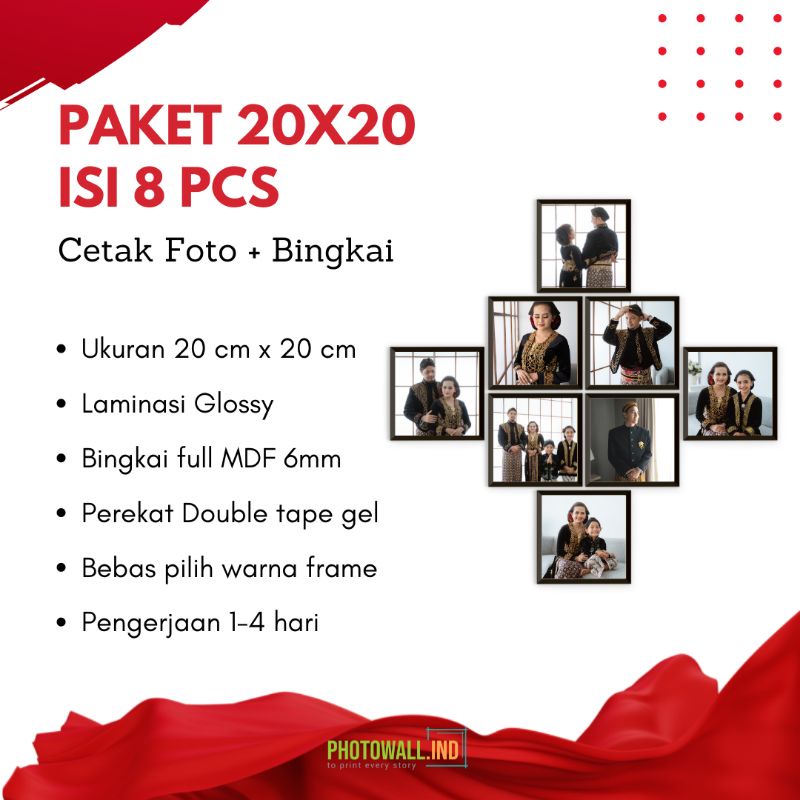 Package CONTAINS 8 sizes 20x20 cm PHOTO PRINTING + VIRAL CURRENT PHOTO ...