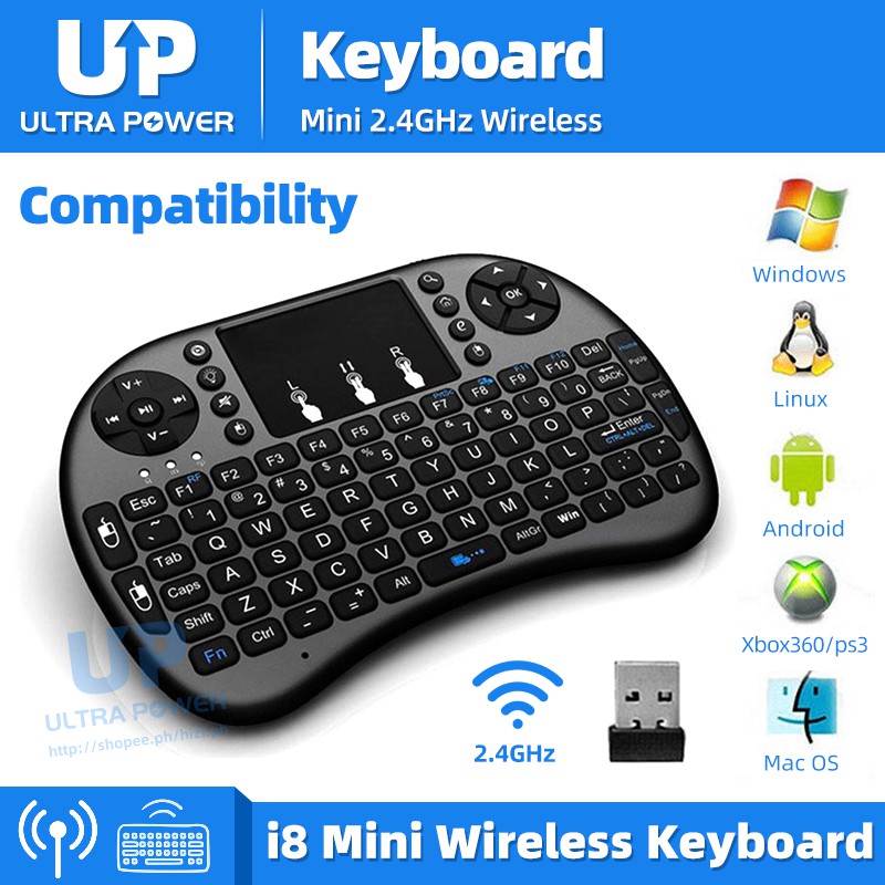 I8 2.4G Mini Wireless Keyboard with Touchpad Function | Shopee Philippines