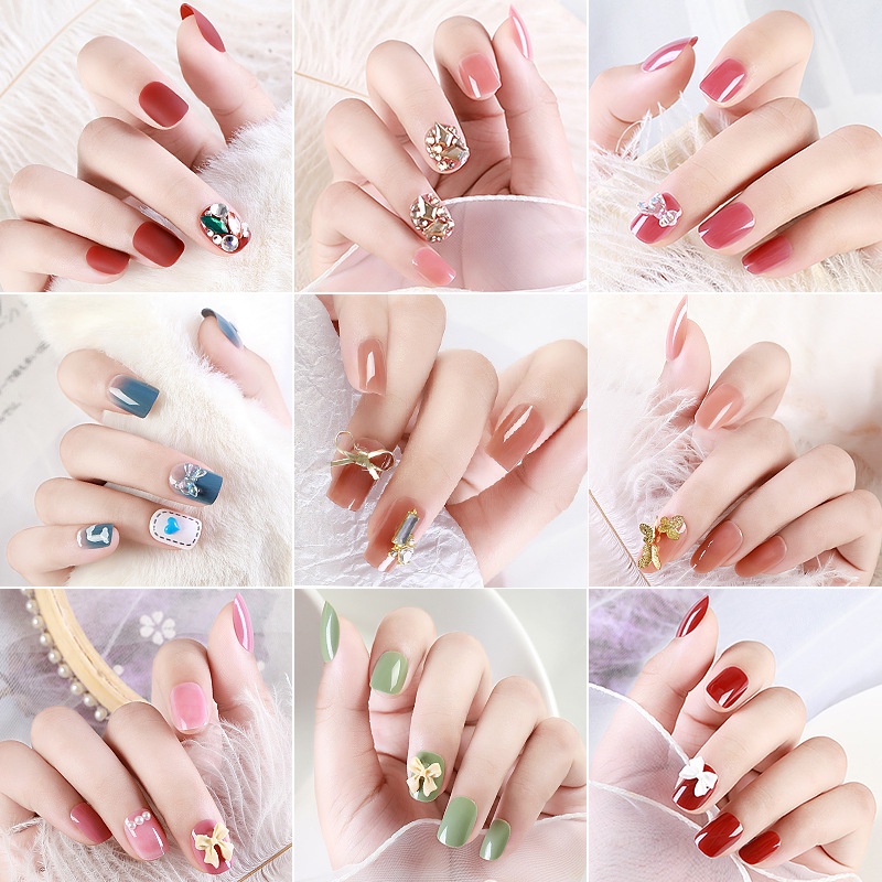 24 Pcs Nail Stickers Nail Art Reusable Nail Stickers Nail Art Removable ...
