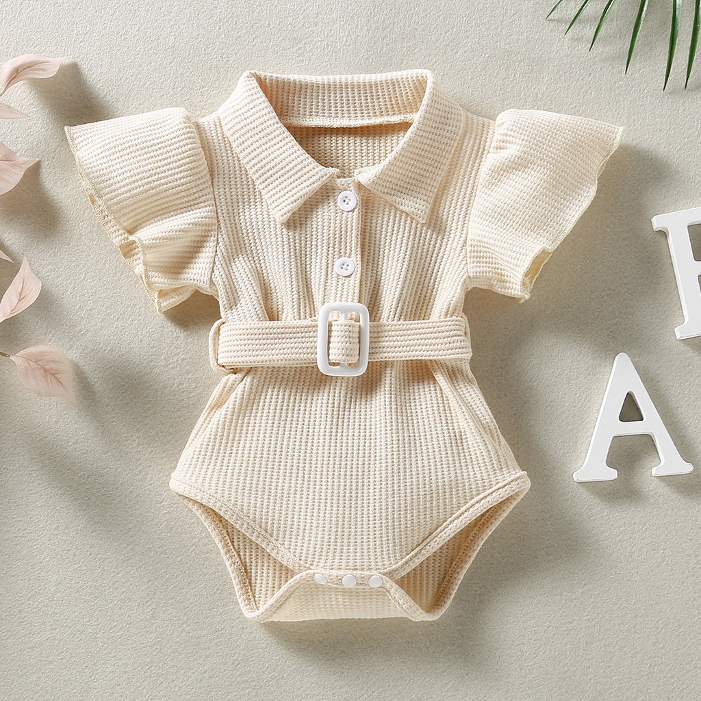 Baby Onesie For Girls 0 6 12 Months Short Baby Ootd For Girl Blue Pink ...
