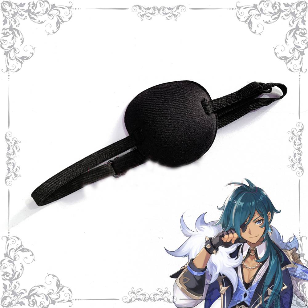 Genshin Impact Kaeya Cosplay Eye Patch Adjustable Eye Patch Adult Kid ...