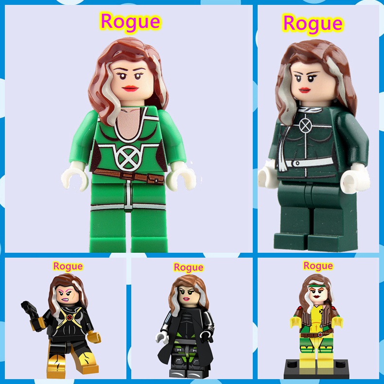 compatible toys Marvel X-Men Rogue Children's toys Doll Building blocks ...