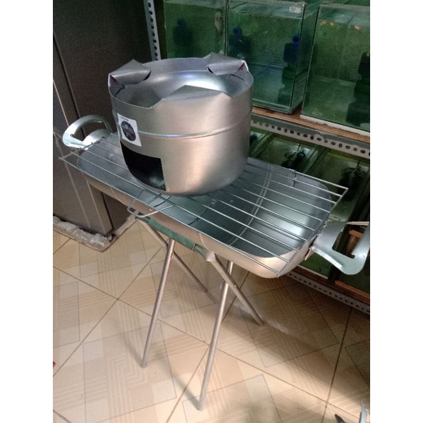Ihawan with stand at kalan(Gawa na sa tangke) SET BBQ & CHARCOAL STOVE ...
