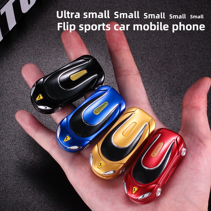 Smallest Ulcool F18 Mini Car Model Cool Flip Mobile Phone Small ...