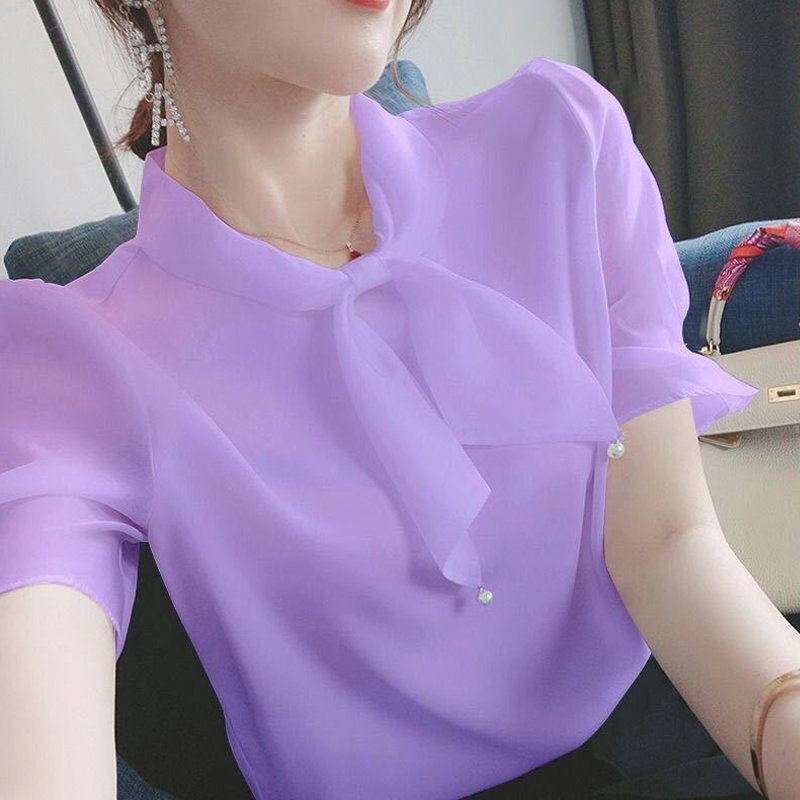 Shop purple blouse for Sale on Shopee Philippines