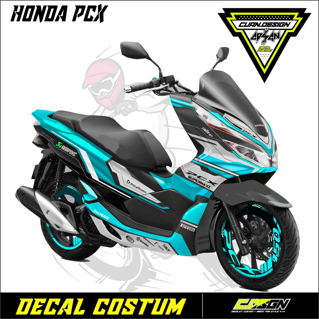 Honda PCX full body Decal Sticker in blue color variations | Shopee ...