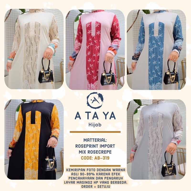Ataya HIJAB DRESS AB - 319 SABRINA | Shopee Philippines