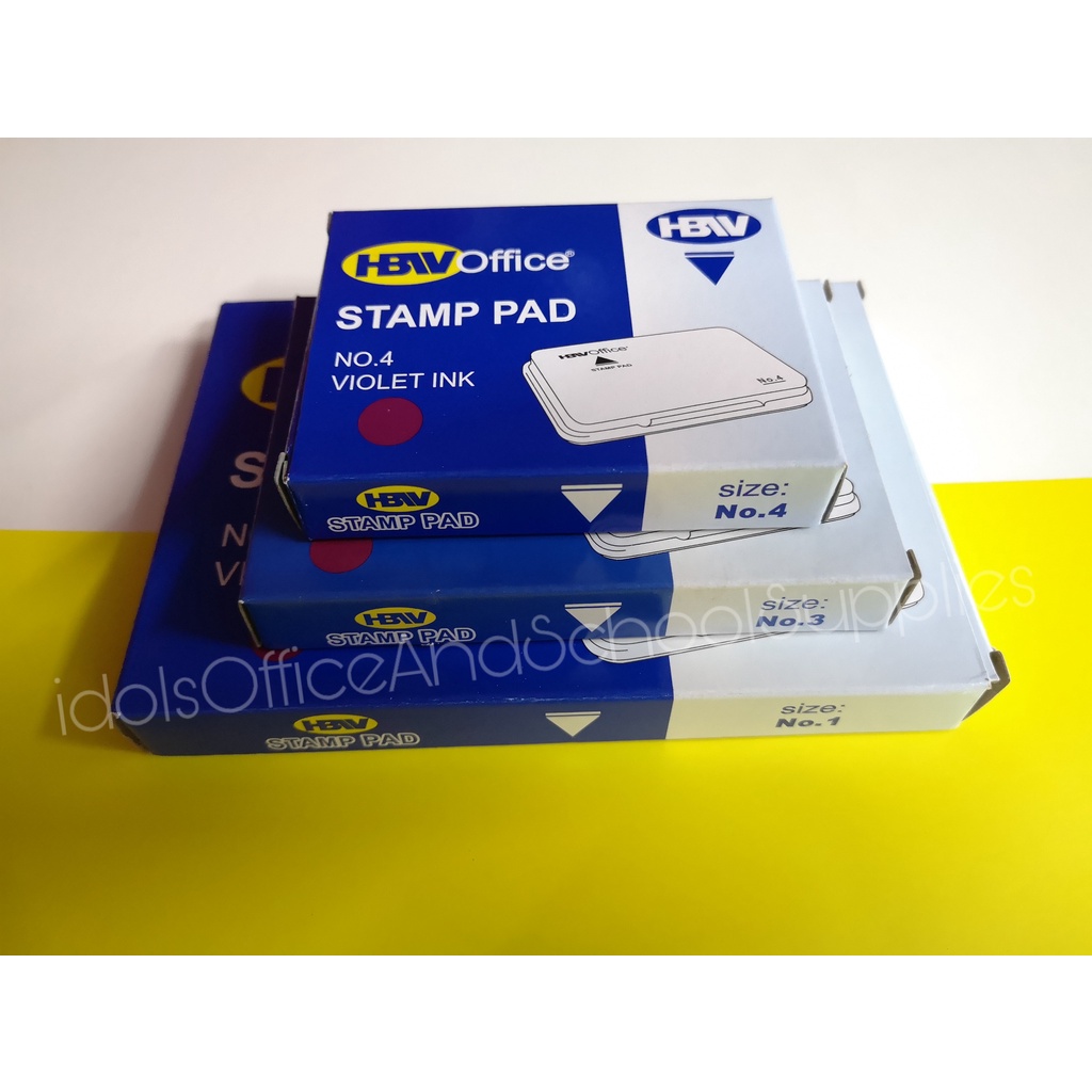 HBW Office Stamp Pad with Ink (Violet Only) | Shopee Philippines