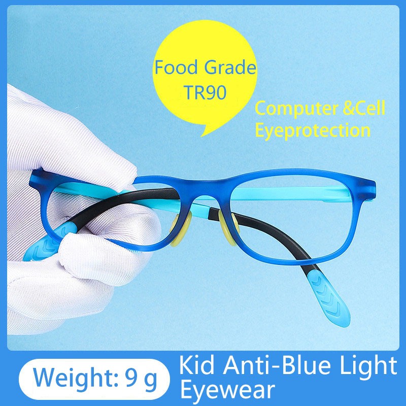 Anti Radiation Eye Glasses For Kids Flexible Frames Replaceable ...
