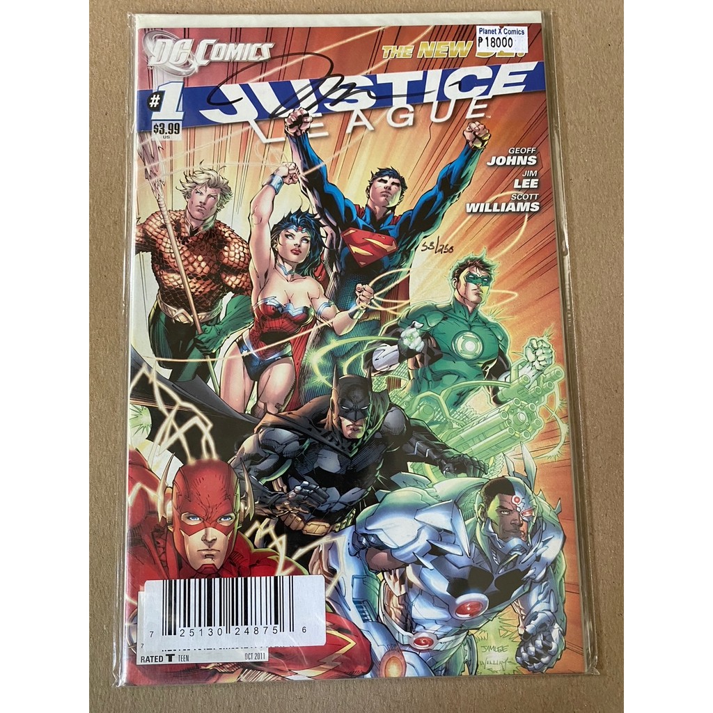 Justice League # 1 (DC New52) Dynamic Forces Jim Lee Signed (53/250 ...