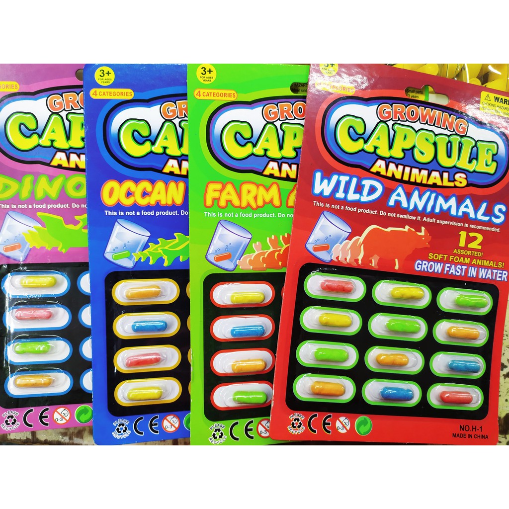 Magic fantasy Animals Growing Capsules 12 pcs | Shopee Philippines
