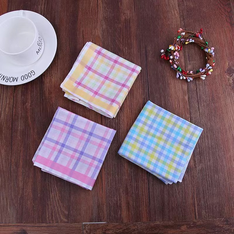 6Pcs or 12 Pcs Cotton Men and Ladies Handkerchief Panyo | Shopee ...
