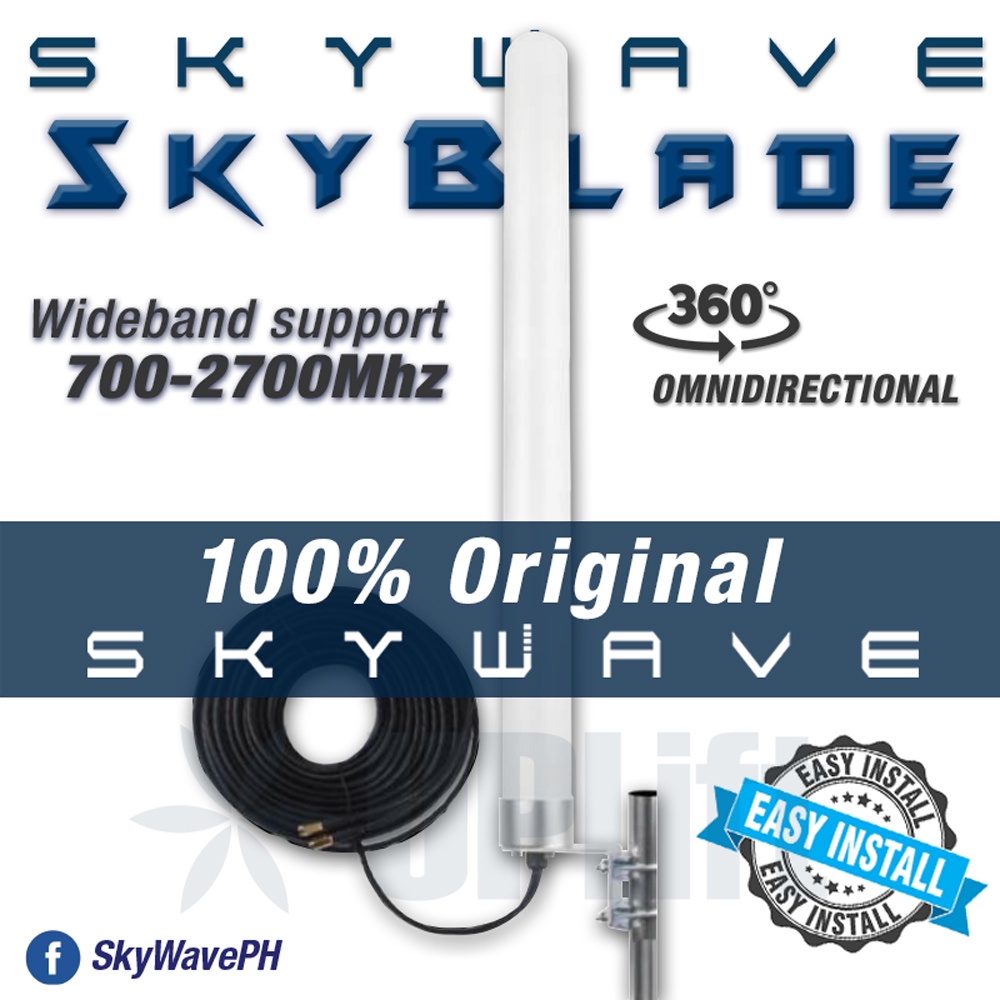 SkyWave SkyBlade Omnidirectional Antenna Wideband 700-2700 Band 28 ...
