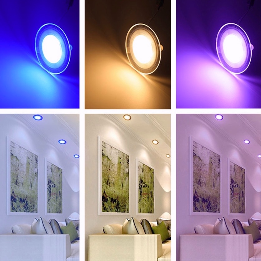 4/5 inch tricolor LED Pin Light dimming tricolor downlight needle lamp ...