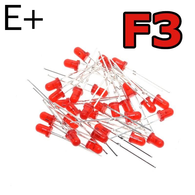 1,000pcs/Bag F3 3mm LED Red Luminous Diode Blue Green Yellow F5 5MM | Shopee Philippines