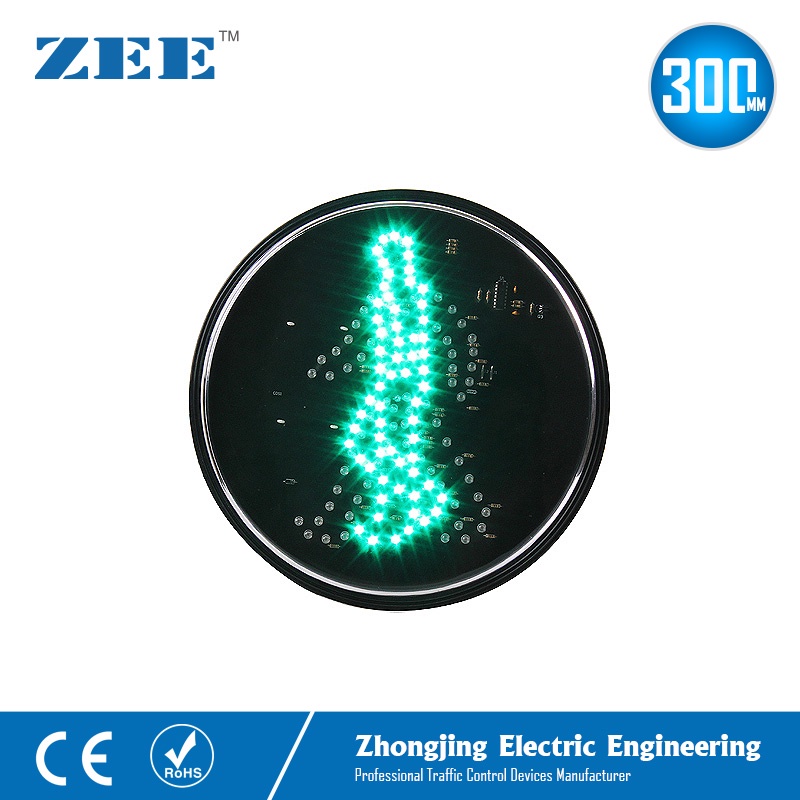 12 inches 300mm Dynamic Green Walk Man LED Traffic Lamp Round LED ...