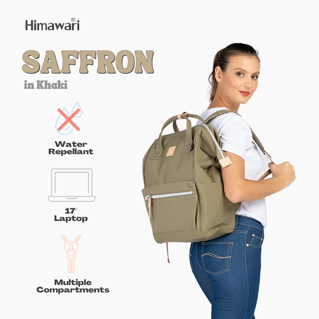 Himawari Saffron 17 Laptop Backpack (1882-07) Red | Shopee Philippines