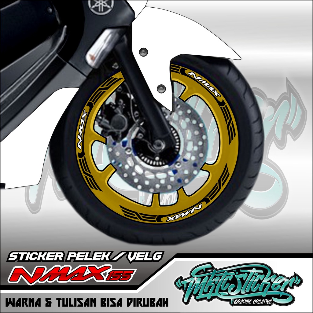 PUTIH Yamaha NMAX VELG STICKER FOR MOTORCYCLES WHITE | Shopee Philippines