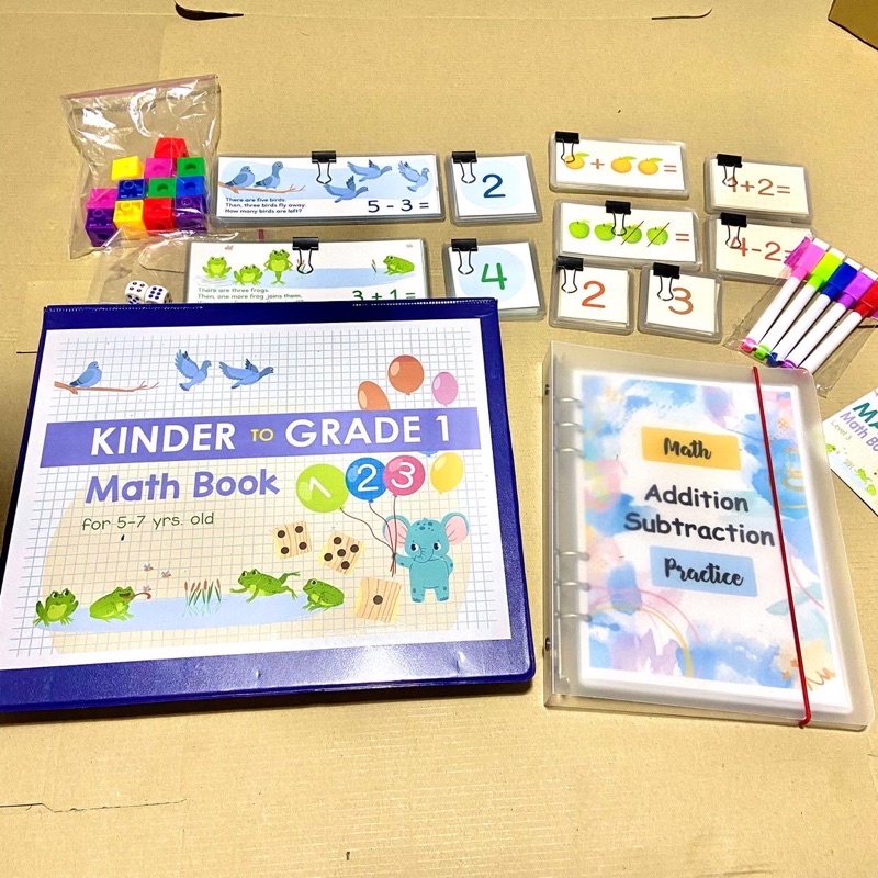 KINDER-GRADE 1 MATH BUSY BOOK (for 5-7 yrs.old) | Shopee Philippines