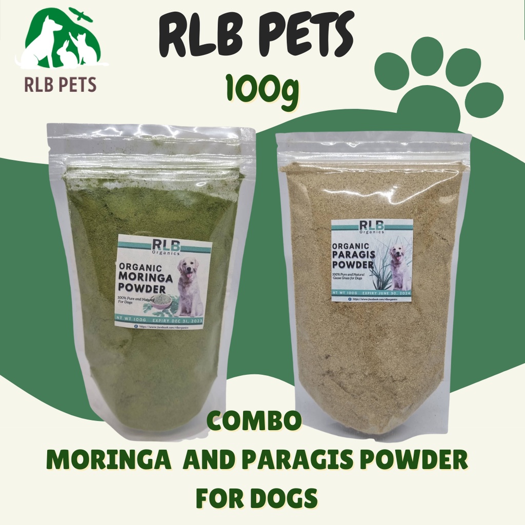 100 grams Moringa Powder for Dogs and 100 grams Paragis Powder for Dogs ...