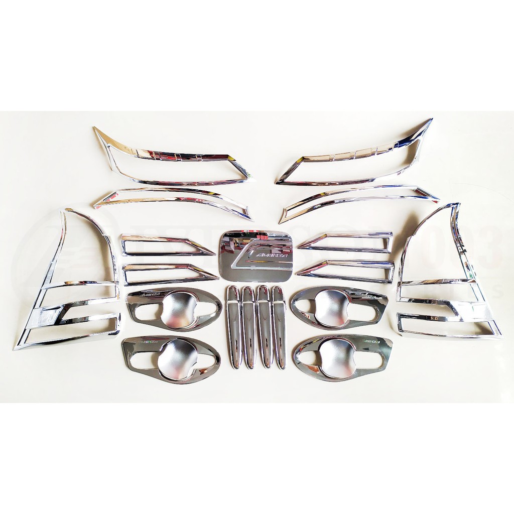 Toyota Avanza 2019 Combo Garnish Cover Set (Chrome) | Shopee Philippines