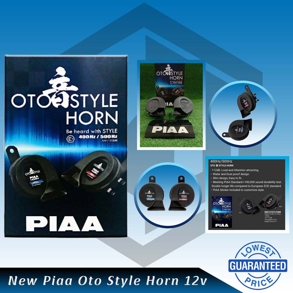 Knight Motorcycle Parts Accessories New Piaa Horn Oto Style MOCC Horn 12v 2 Pieces H-009 ...