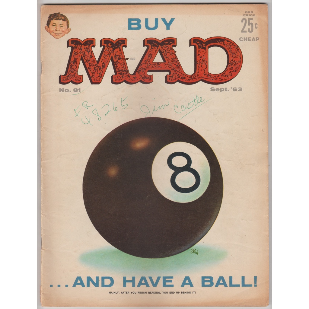 MAD 81, 85, 88 (1963-87) Snoopy, Superman, Charlie Brown, Dracula ...