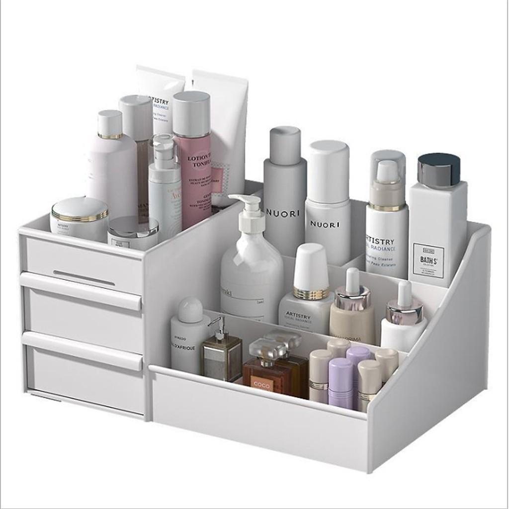 Cosmetic Shelf, Mini 3-Tier Multi-Purpose Makeup Shelf with Many ...