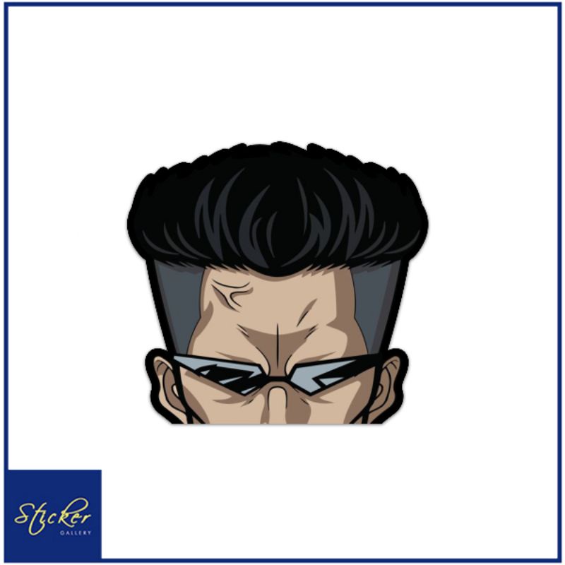 TAGURO GHOST FIGHTER ANIME PEEKER Waterproof Sticker for Motorcycle ...