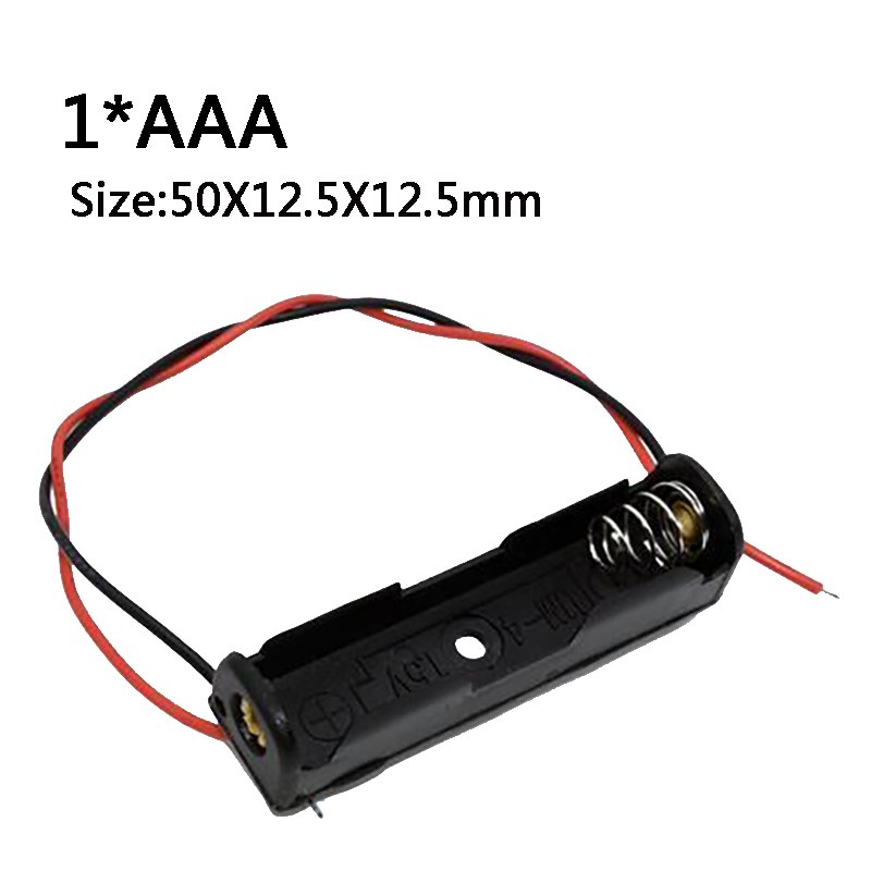 AA AAA Size 1/2/3/4/6/8 Slot Battery Holder Storage Box Case with Wire ...
