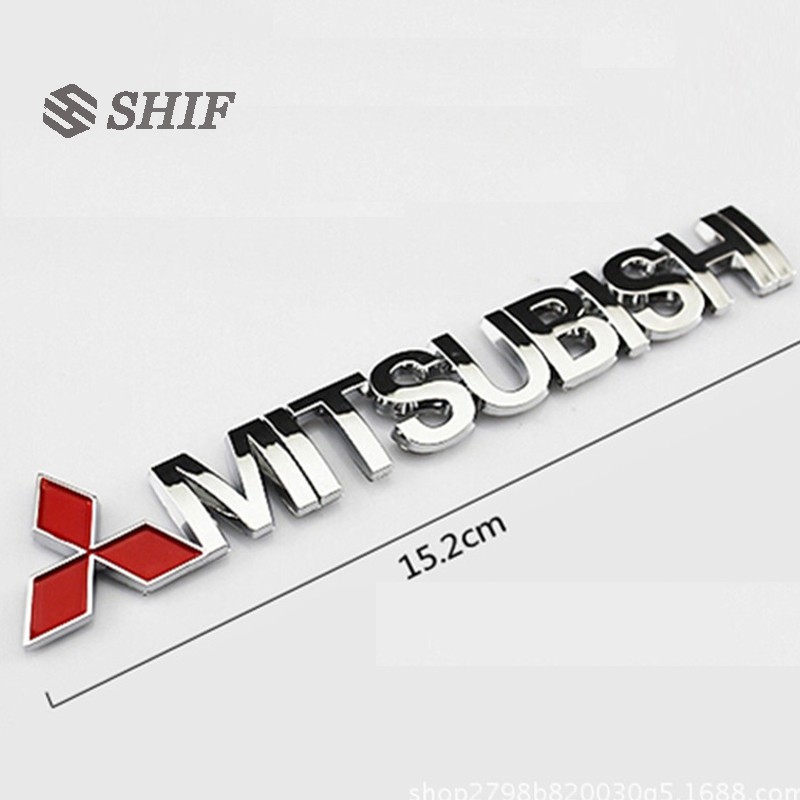 Mitsubishi 3D Side Fender Rear Trunk Emblem Badge Sticker Decal For ...