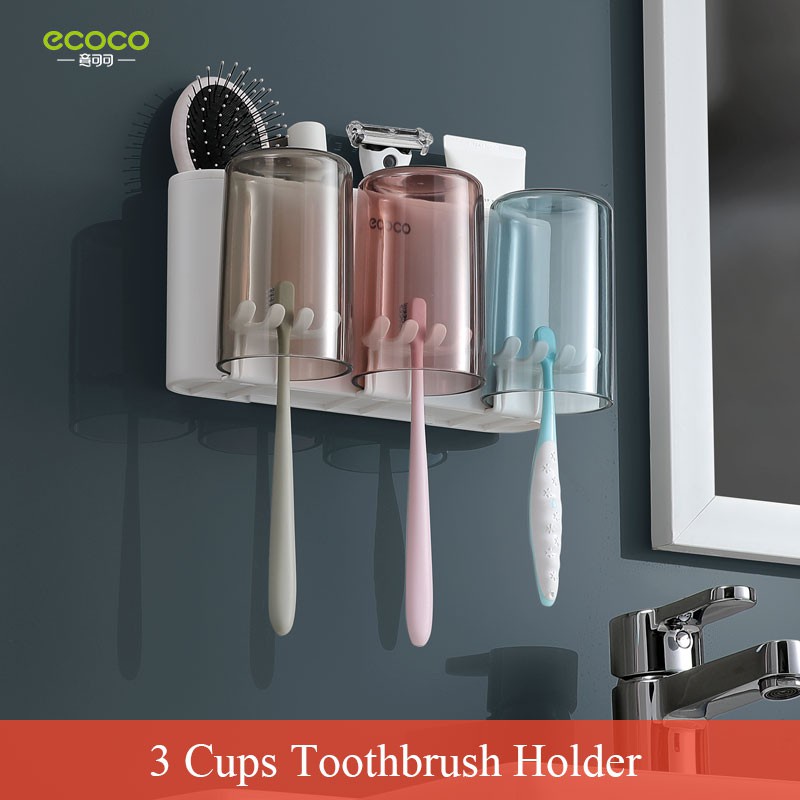 Ecoco Toothbrush Holder Automatic Toothpaste Squeezer Dispenser Wall ... Ecoco Toothbrush Holder Automatic Toothpaste Squeezer Dispenser Wall ...