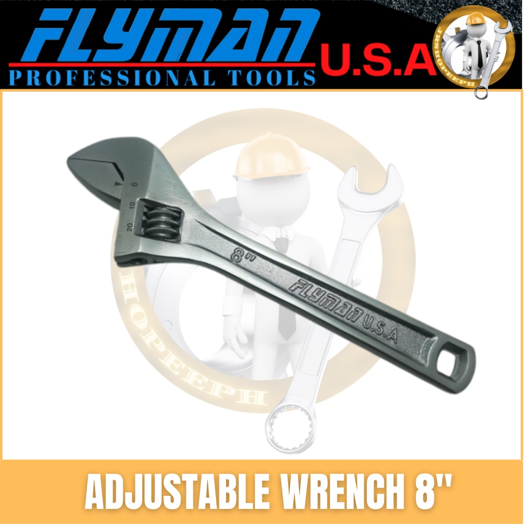 Jrshopeeph Flyman Adjustablewrench 8" 200Mm Katala Original Flyman ...