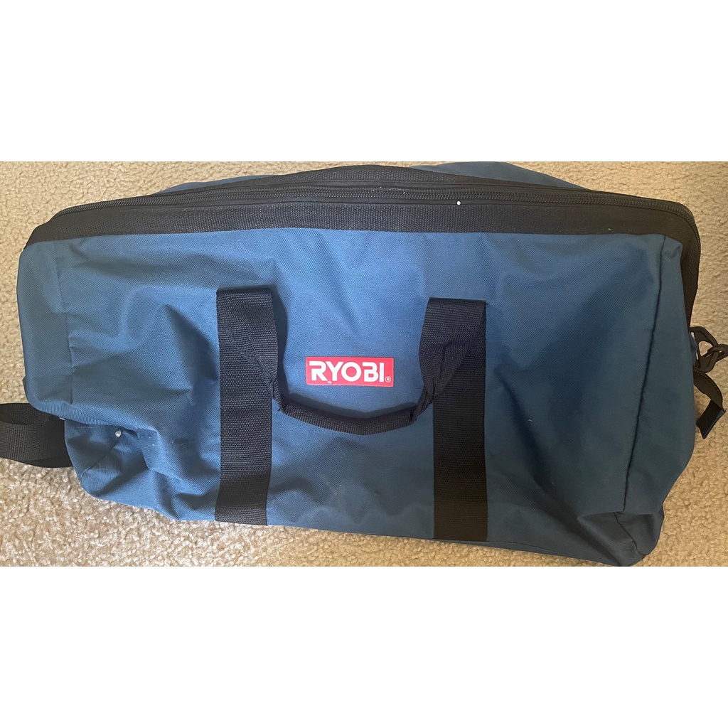 Ryobi Blue Canvas Tool Bag With Shoulder Strap. Used. Actual pics ...